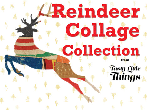 Reindeer Collage Collection – Kasini House Cards